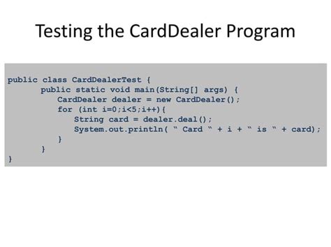 Java 102 Intro To Object Oriented Programming In Java Exercises Ppt