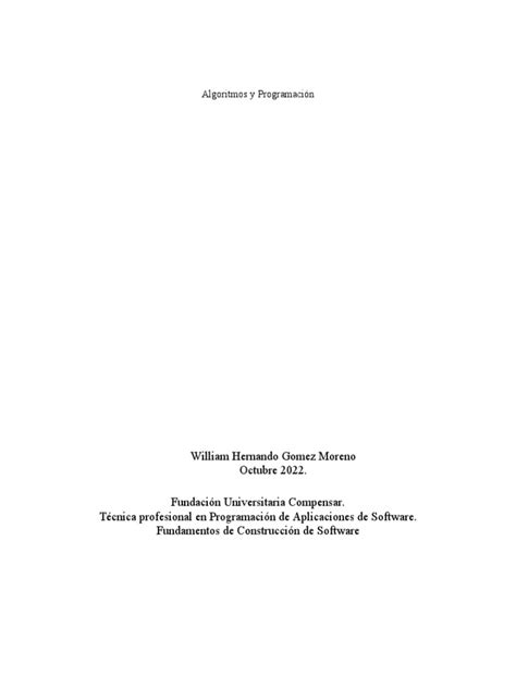 Unidad 1 Algoritmos Pdf Algoritmos Informática