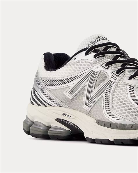 New Balance Mens 860v2 Optic White Brighton Grey Shadow Grey Low
