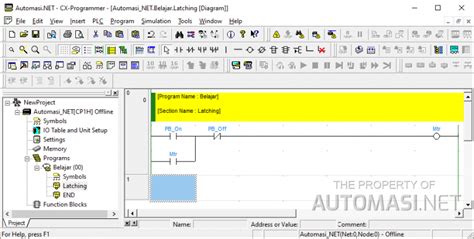 Pengenalan Fitur CX Programmer Dari PLC Omron Automasi NET