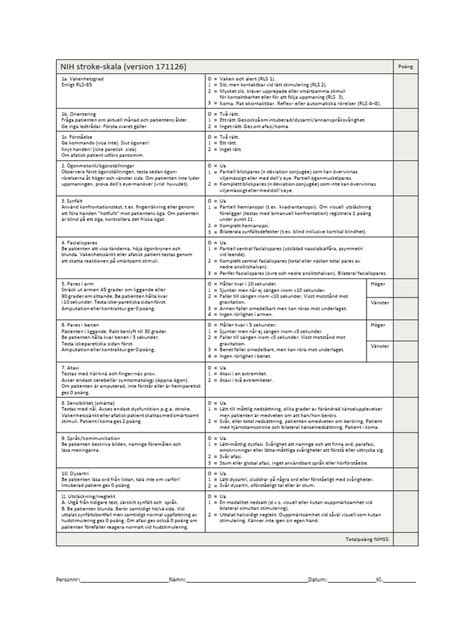 Nih Stroke Skala Pdf