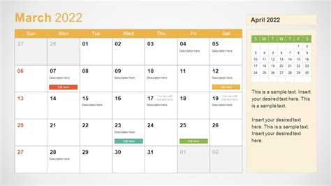 2022 Calendar Powerpoint Templates