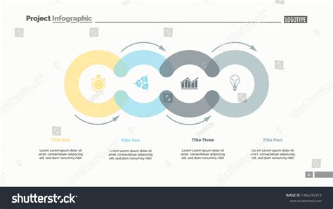 Cycle Diagram Four Elements Circular Infographics Stock Vector Royalty Free 1496299313