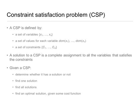 constraint programming ppt download