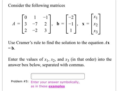 Solved Consider The Following Matrices Chegg