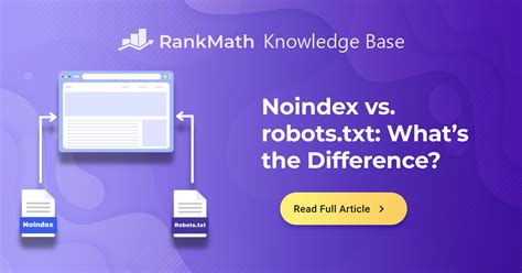 Noindex Vs Robotstxt Whats The Difference Rank Math