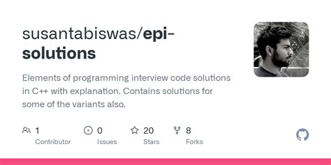 GitHub Susantabiswas Epi Solutions Elements Of Programming Interview Code Solutions In C