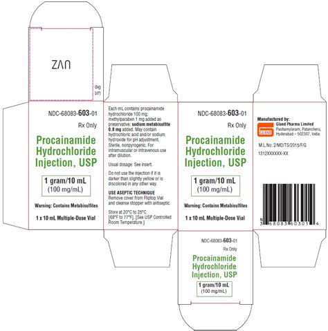 Dailymed Procainamide Hydrochloride Injection Solution