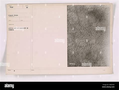 Aerial Map Of Trenches In France Taken By 188ed Of The Signal Corps