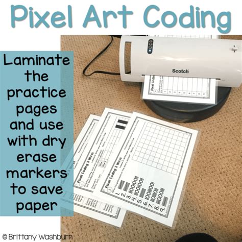 Pixel Art Coding 3 Unplugged Computer Science Lessons