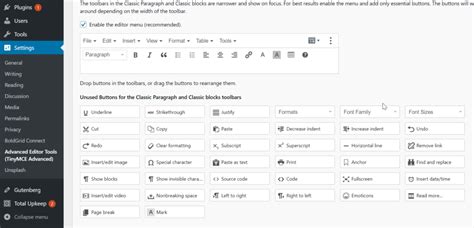 How To Use The Advanced Editor Tools Wordpress Plugin