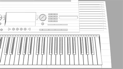 Keyboard Workstation Yamaha Psr 420 3d Model By Spiritswitchboard