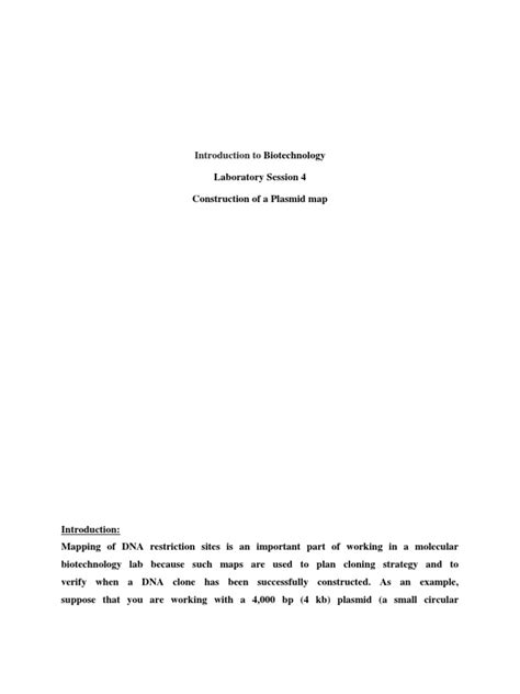 Pdf Plasmid Mapping Dokumentips