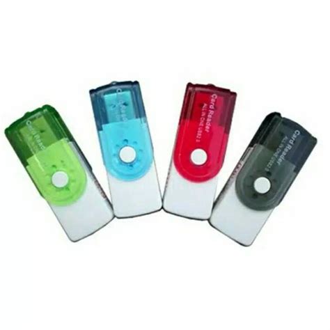 Jual CARD READER 4 SLOT CARD RIDER MMC MICRO SD MEMORI MEMORY Shopee Indonesia