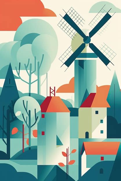 Premium Photo Ai Generative Bauhaus Style Background