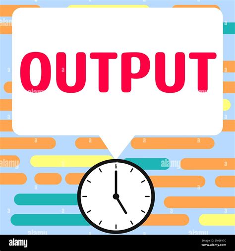 Conceptual Display Output Business Concept The Final Result Of