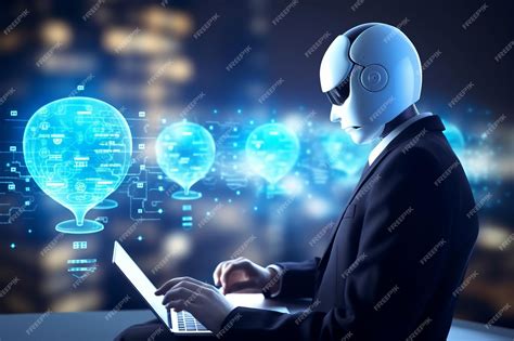 Premium Ai Image Chat Bot Using Chatting And Using Artificial Intelligence Beautiful