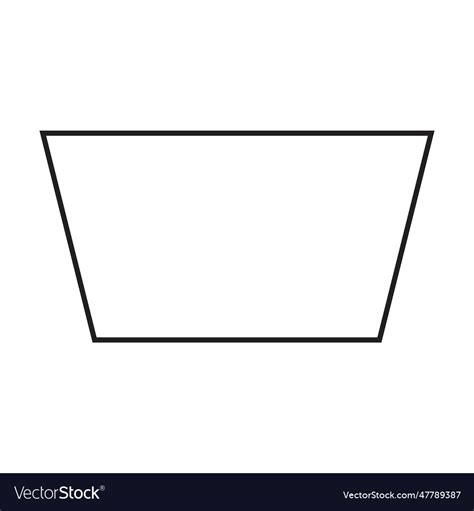 Manual Loop Flow Chart Shape Element For Process Vector Image