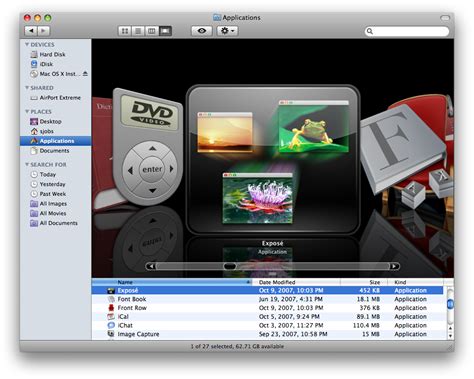 extensive mac os x 10 5 leopard screenshot gallery