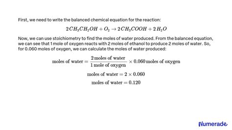 SOLVED Wine Goes Bad Soon After Opening Because Ethanol CH3CH2OH Dissolved In It Reacts With