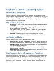 Essential Python Setup Guide For Beginners Start Coding Today Course Hero
