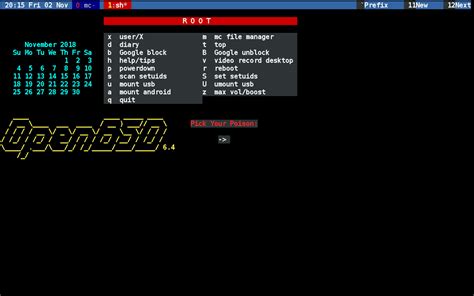 Dropped Dialog For Using Just Tput Ropenbsd