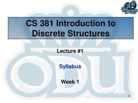 PPT CS Introduction To Discrete Structures PowerPoint Presentation ID