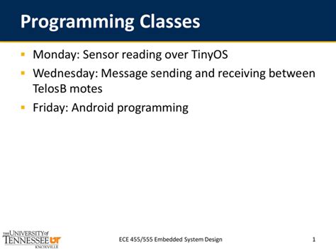 Programming Classes