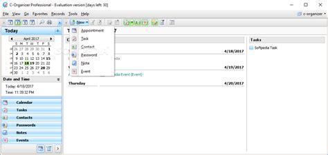 C Organizer Professional 9 1 Download Review Screenshots