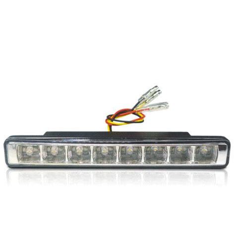 Purchase LED DRL Day Time Running Light 8 LEDs White W Signal In