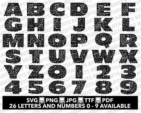 Circuit Business Font SVG Circuit Font For Cricut Circuit Font SVG PNG Ttf Pdf Circuit