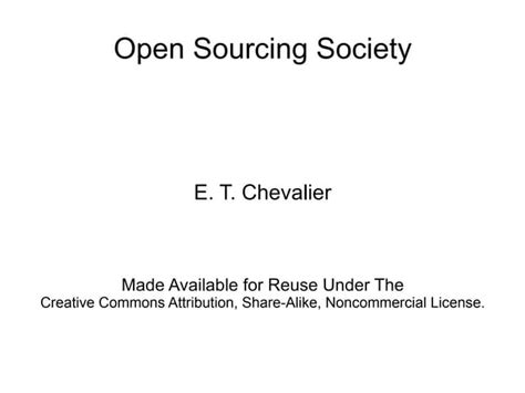 Open Sourcing Presentation Odp
