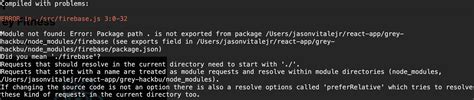Solved Why Cant My Code Use Import From Firebase It Thinks It