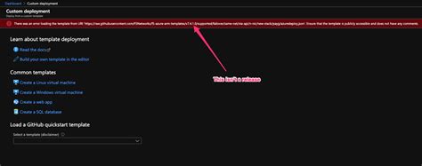 Azure Arm Templates Cannot Be Launched From The Button 04232020 · Issue 181 · F5networksf5