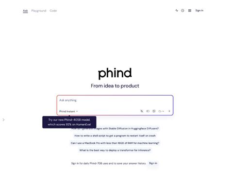 Phind Ai Tool Details And Features