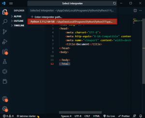 How To Change The Python Interpreter In VS Code