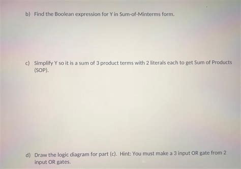Solved A See Table 1 Below For The Truth Table Of A