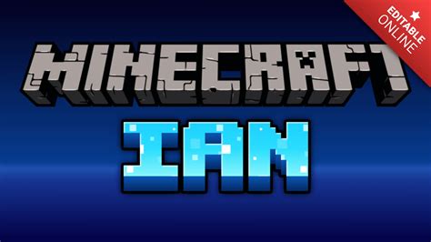 Ian Minecraft Legends Text Effect Generator