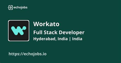 Workato Is Hiring Full Stack Developer Hyderabad India India Mysql