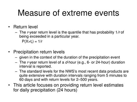 Ppt Bayesian Spatial Modeling Of Extreme Precipitation Return Levels Powerpoint Presentation