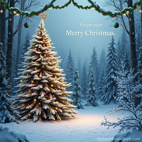 Merry Christmas in a Winter Wonderland | Stable Diffusion Online