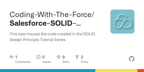Github Coding With The Forcesalesforce Solid Design Principles