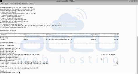 how to install and use screen in linux accuwebhosting