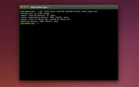 installation raspberry pi video looper adafruit learning system