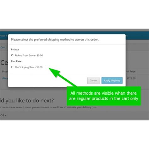 Opencart Product Shipping Methods For Opencart 3