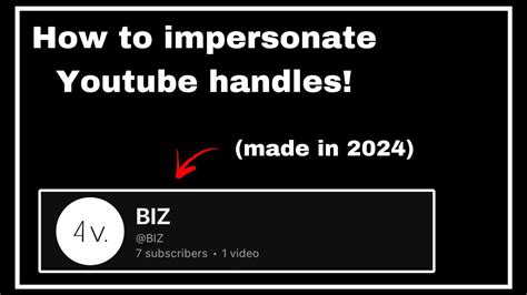 How To Impersonate Youtube Handles Youtube