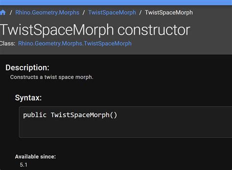 Twistspacemorph Constructor Grasshopper Mcneel Forum