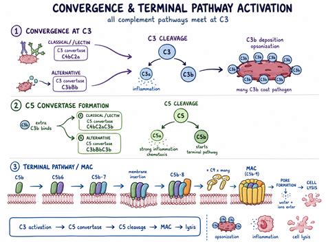 The Complement Pathway Types Activation Functions Regulation