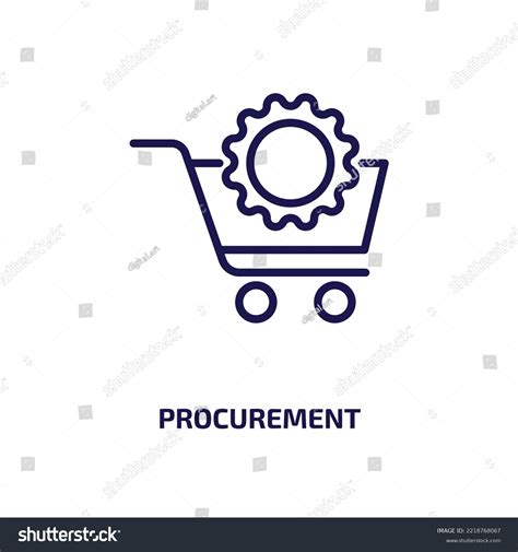 Procurement Icon General Collection Thin Linear Stock Vector Royalty Free 2218768067