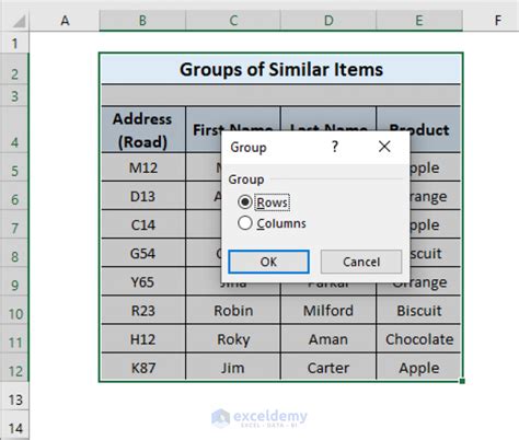 How To Group Similar Items In Excel 4 Common Ways Exceldemy